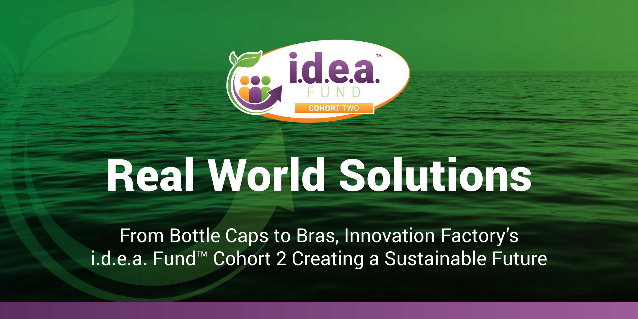 Real World Solutions: From bottle caps to bras, Innovation Factory’s i.d.e.a. Fund™ Cohort 2 ...